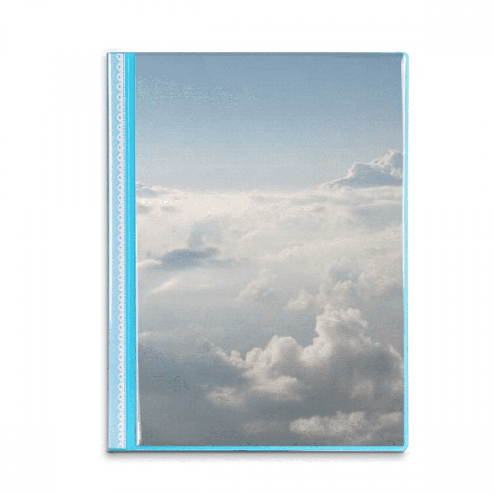 Grey Sky White Clouds Art Deco Fashion Book Sheet Protectors Portfolio ...