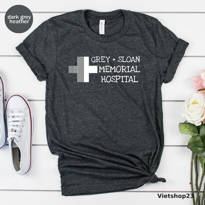 Grey Sloan Memorial Hospital Tee – Greys Anatomy Meredith Shirt Gift ...
