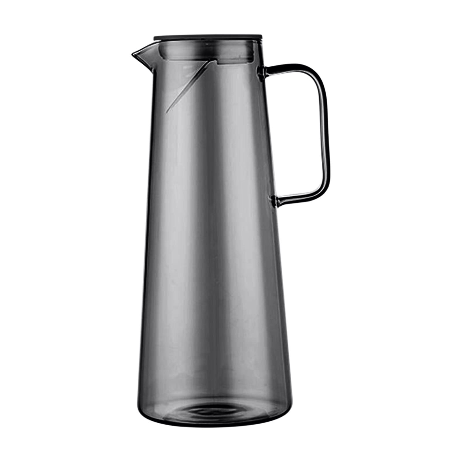 Grey Smoked Glass Lemonade Jug With Reinforced Lid Seal And Wide Mouth ...