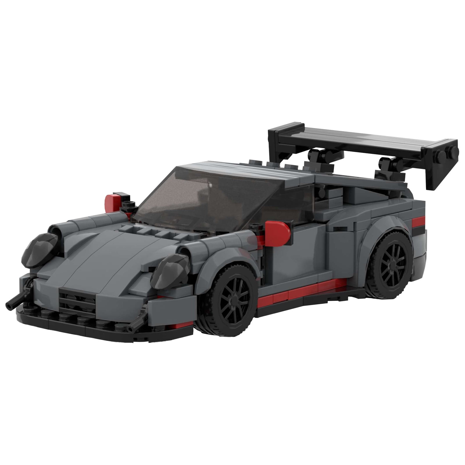 Grey Sports Car MOC Building Blocks,Speed Champions Cars Blocks ...