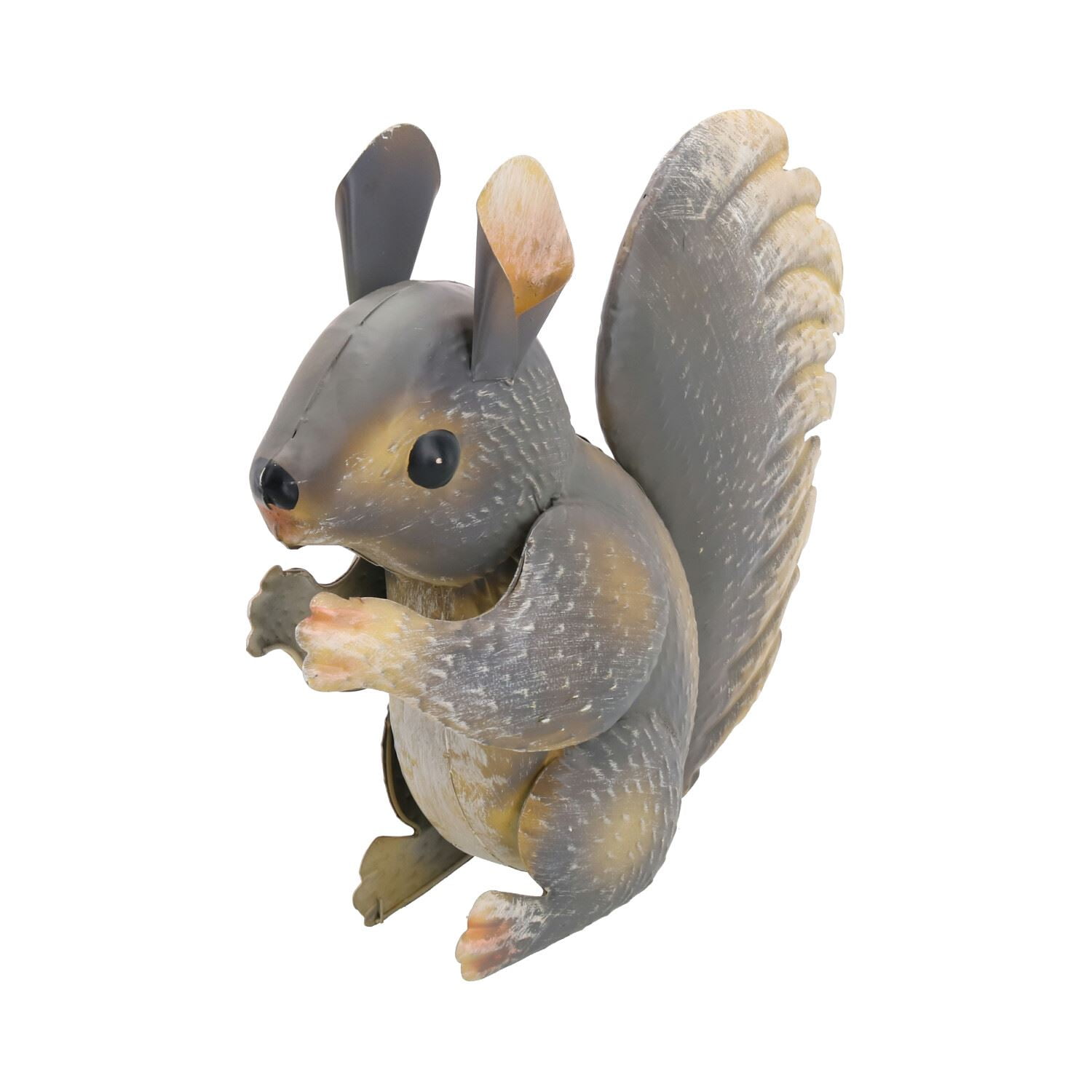 Grey Squirrel Garden Sculpture Ornament Statue Metal Decoration Animal ...