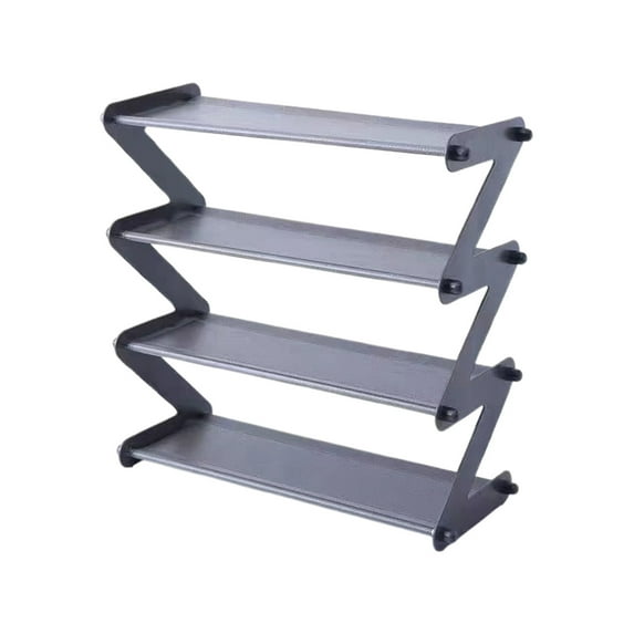 Grey Stainless Steel Shoe Rack With Nonwoven Fabric, Multi-Layer ...