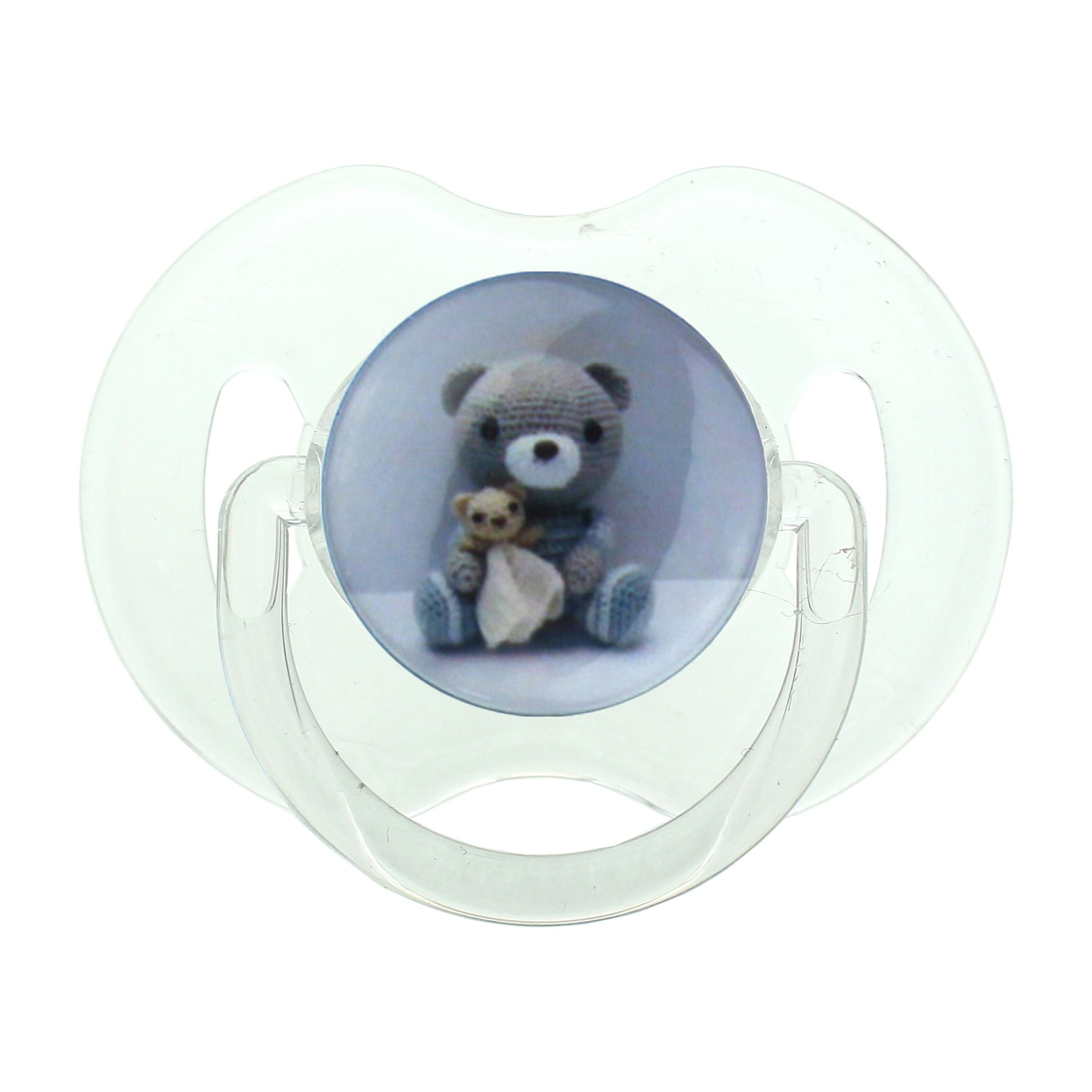 Grey Teddy Bear Pacifier - Walmart.com