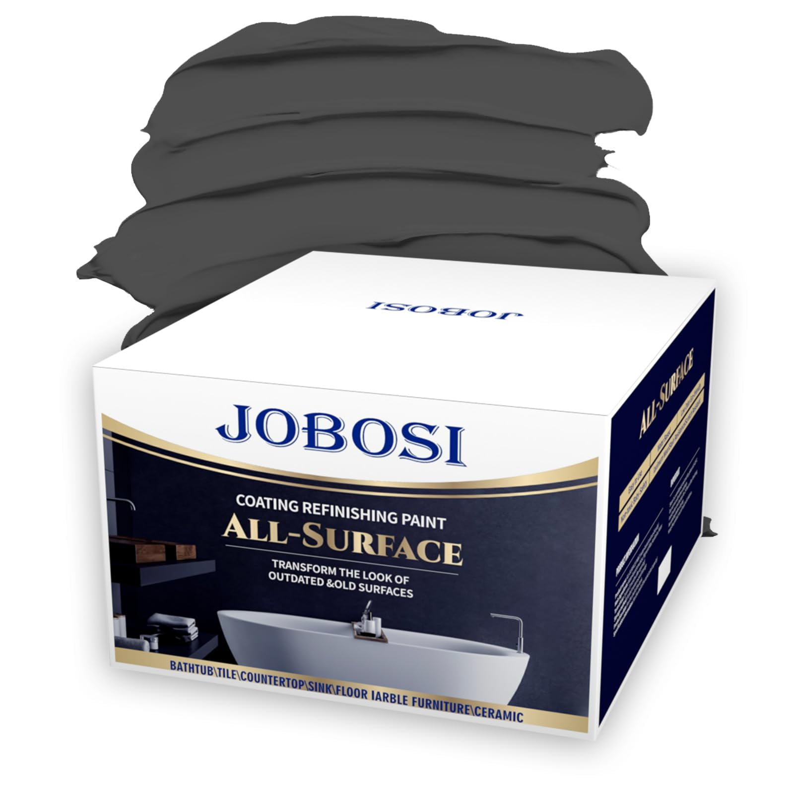 Grey Tile Paint & Refinishing Kit, 32 Fl Oz – Covers 50-55 Sq Ft ...