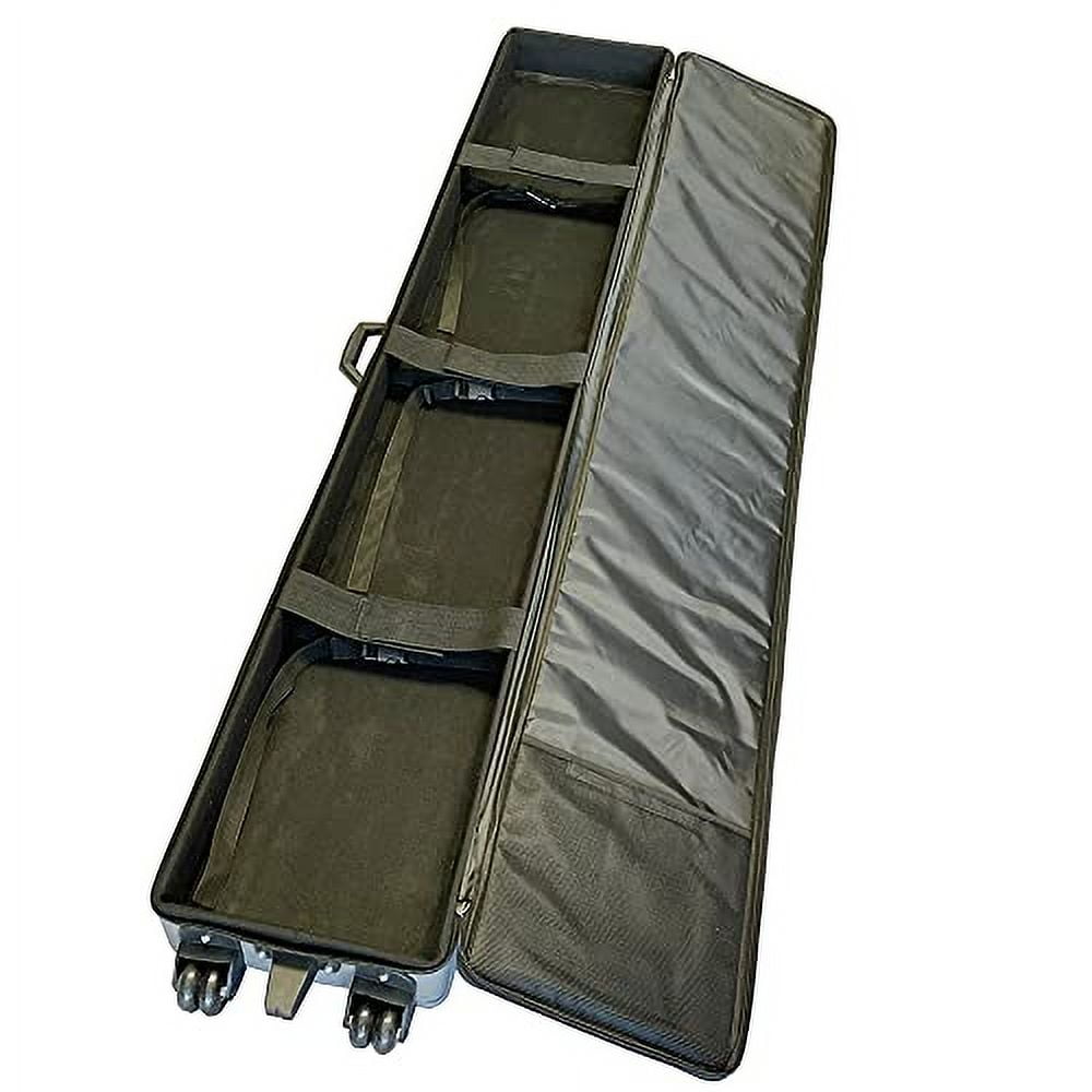 Grey Travel Bag Padded Carrying Hard Canvas Case (63"x12"x4") for Roll ...