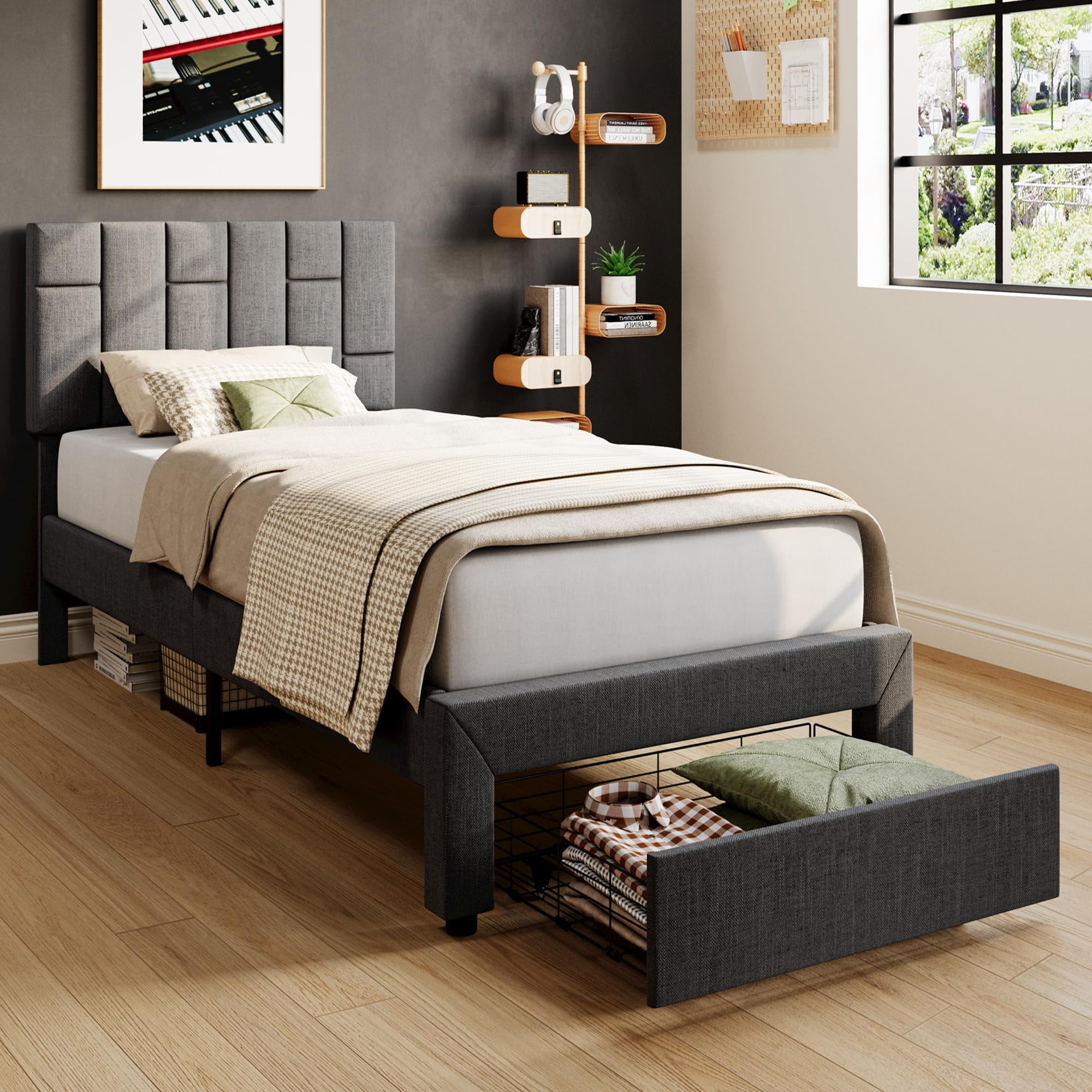 Twin Xl Upholstered Bed