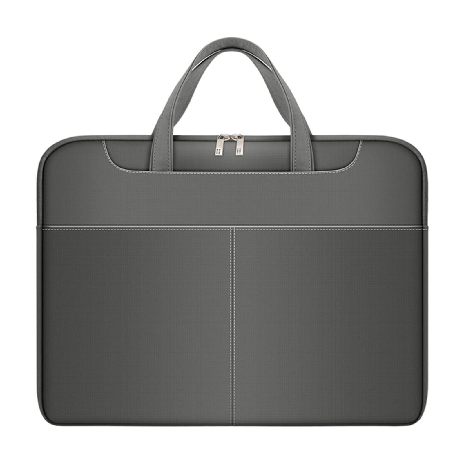 Grey Ultra Thin Laptop Bag Business Meeting Briefcase Student Multi ...