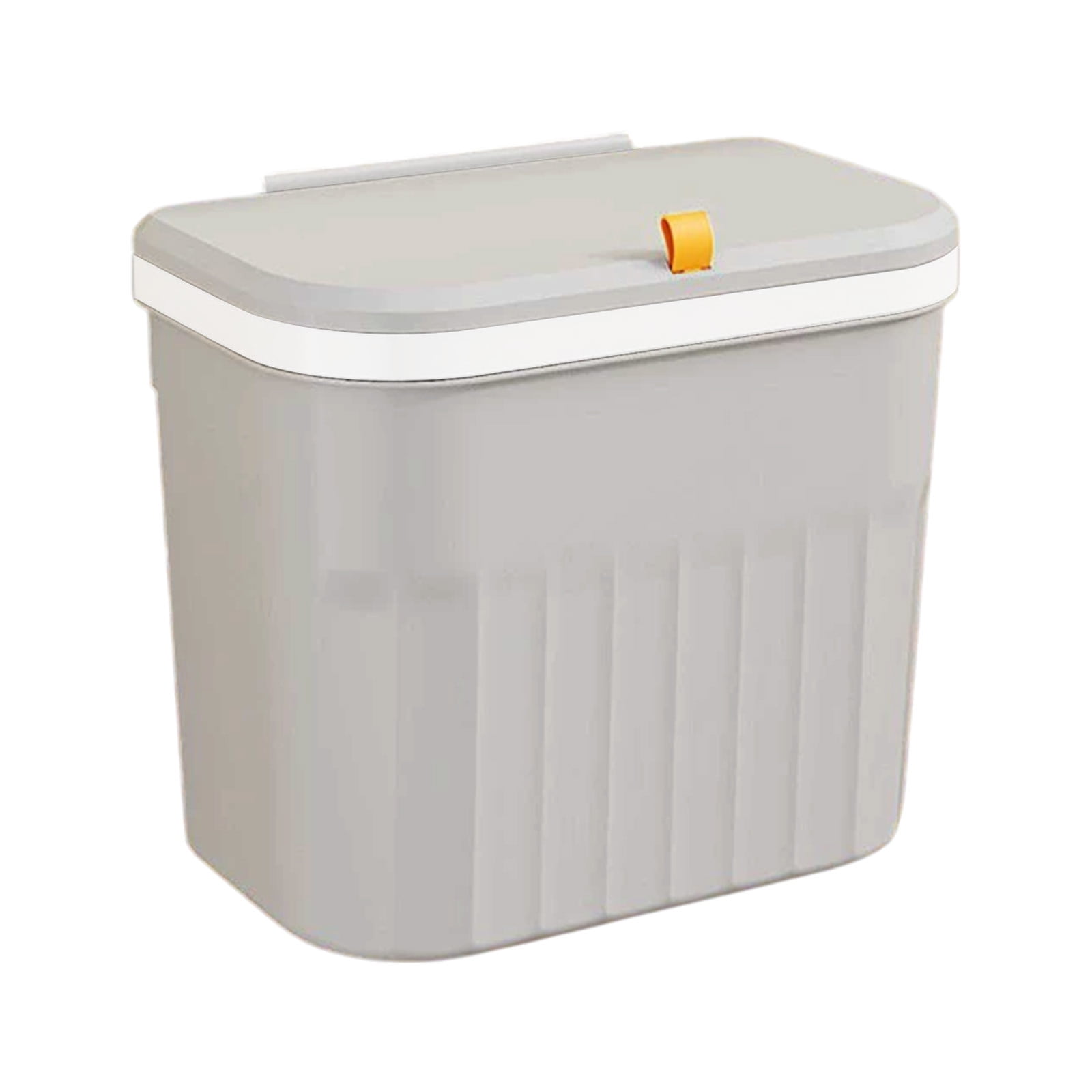 Grey Under Cabinet Trash Can With Lid Large Capacity Kitchen Waste Bin ...