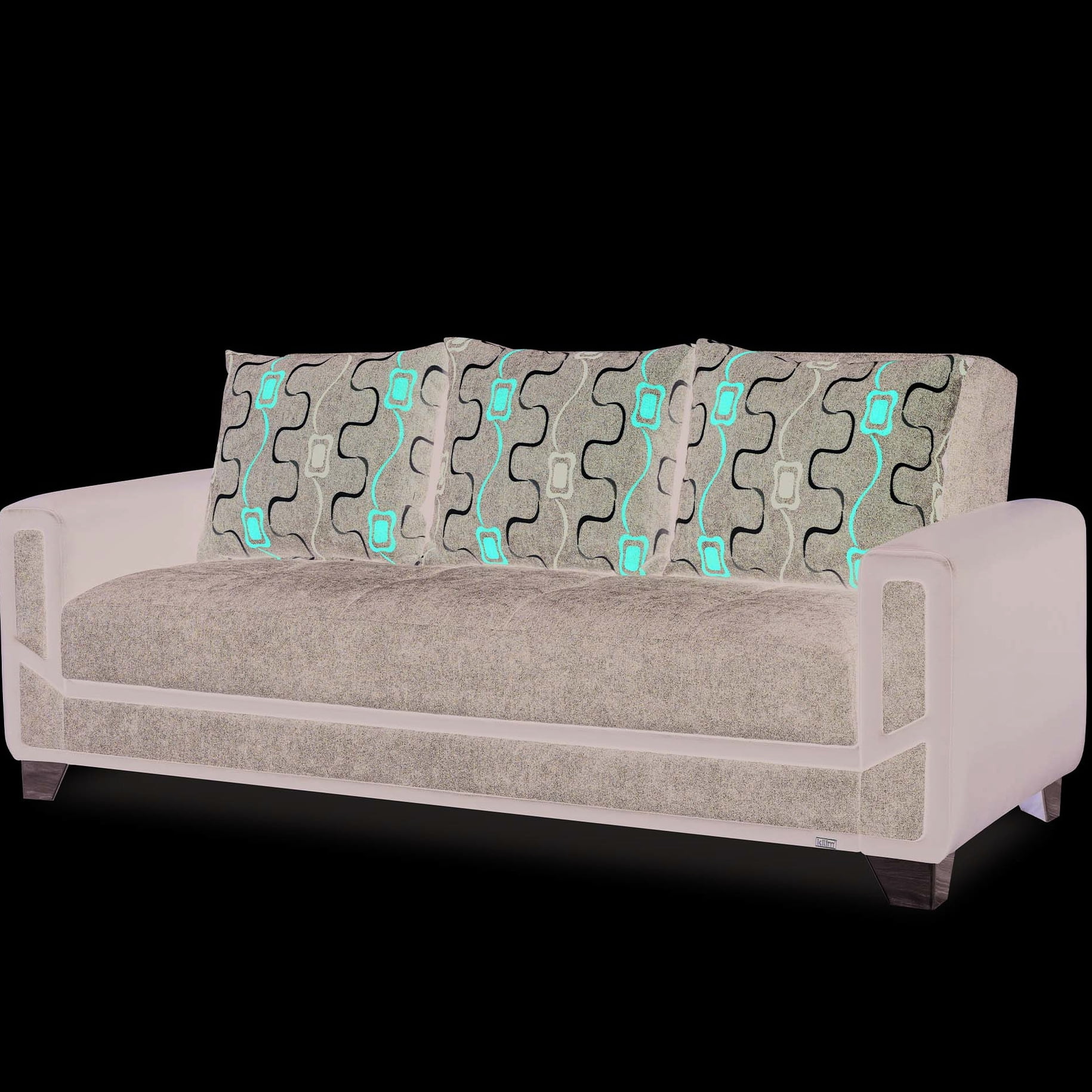 Grey Upholstered - Click - Click Technology for Conversion - Small ...