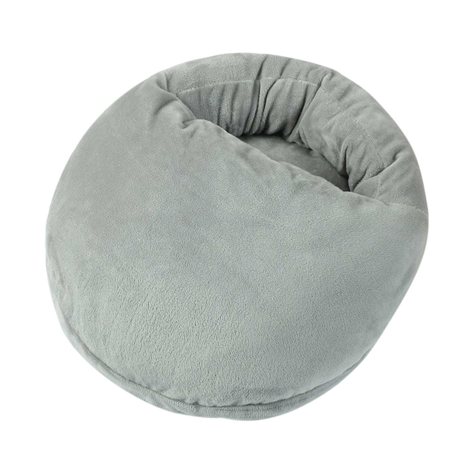 Grey Usb Heated Foot Warmer Portable Electronic Warming Slippers With ...