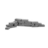 Grey Wall Bricks Model Brick Building Set 20pcs Miniature Bricks ...