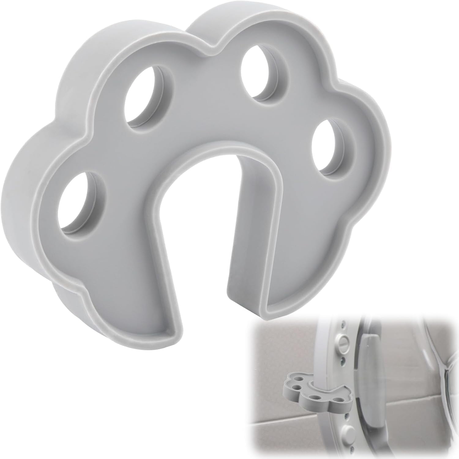 Grey Washing Machine Door Prop, Front Load Washer Door Holder, Laundry ...