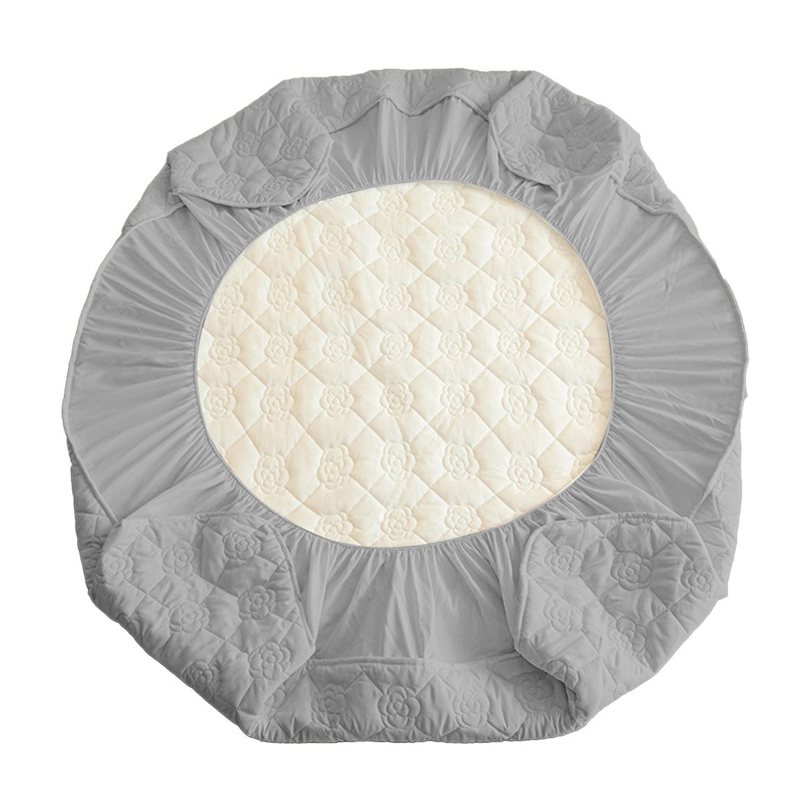 Grey Waterproof Bed Sheet, Mattress Protective Cover With Soft ...