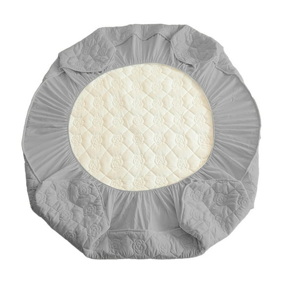 Grey Waterproof Bed Sheet, Mattress Protective Cover With Soft ...