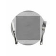 Grey White Greek Key Pattern Round Table Placemats 1 pc, Geometric ...