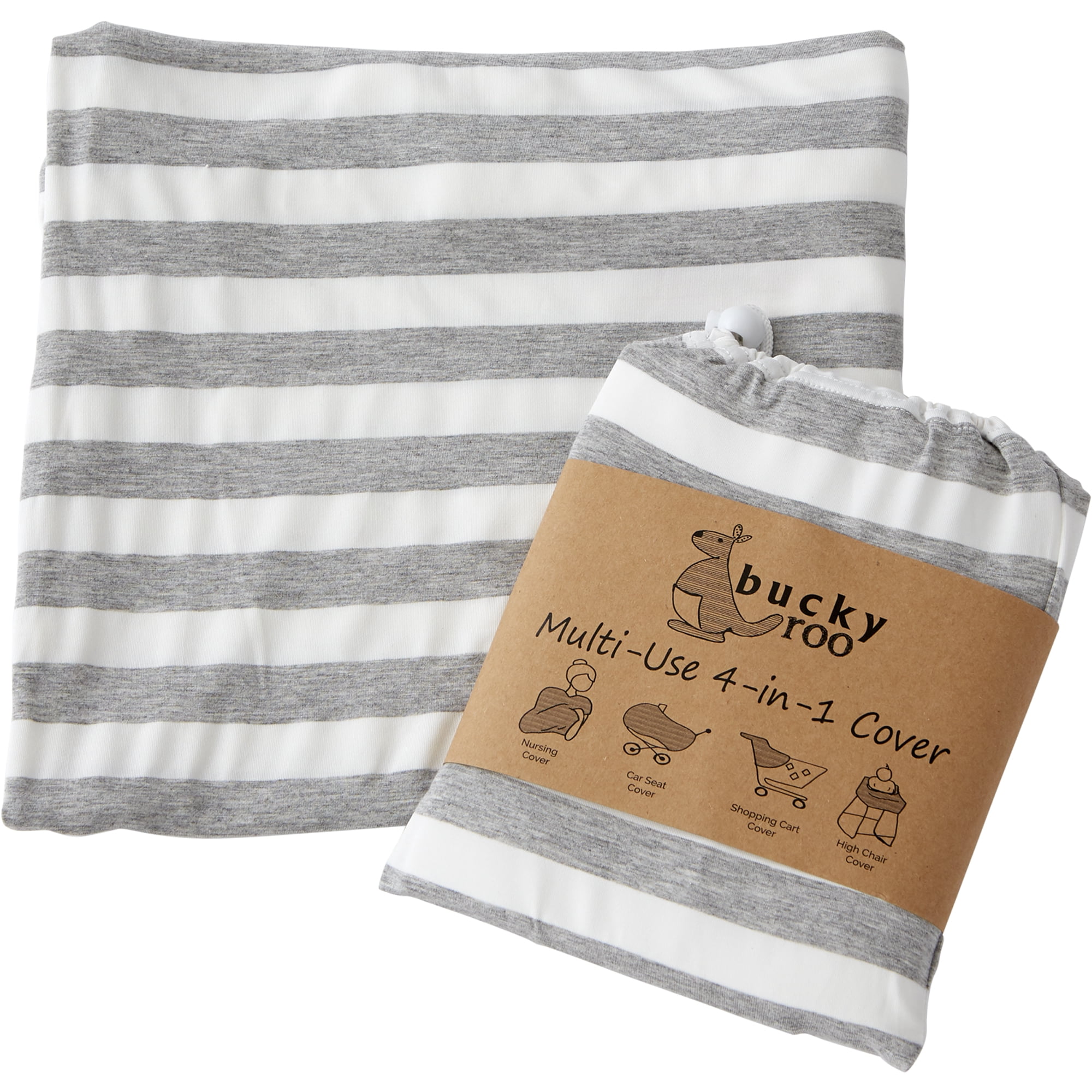 Grey & White Stripe Multi-Use Cover - Walmart.com