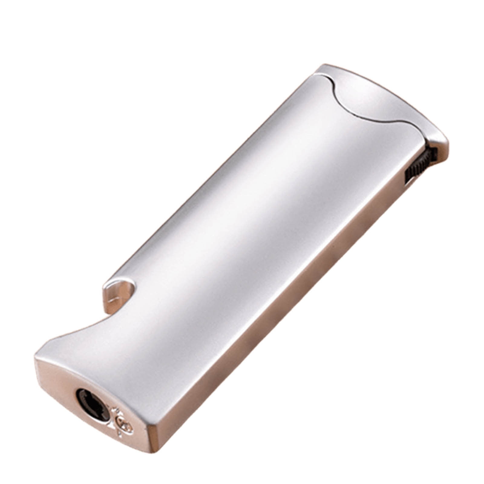 Grey Windproof Lighter With Adjustable Flame, Integrated Bottle Opener ...