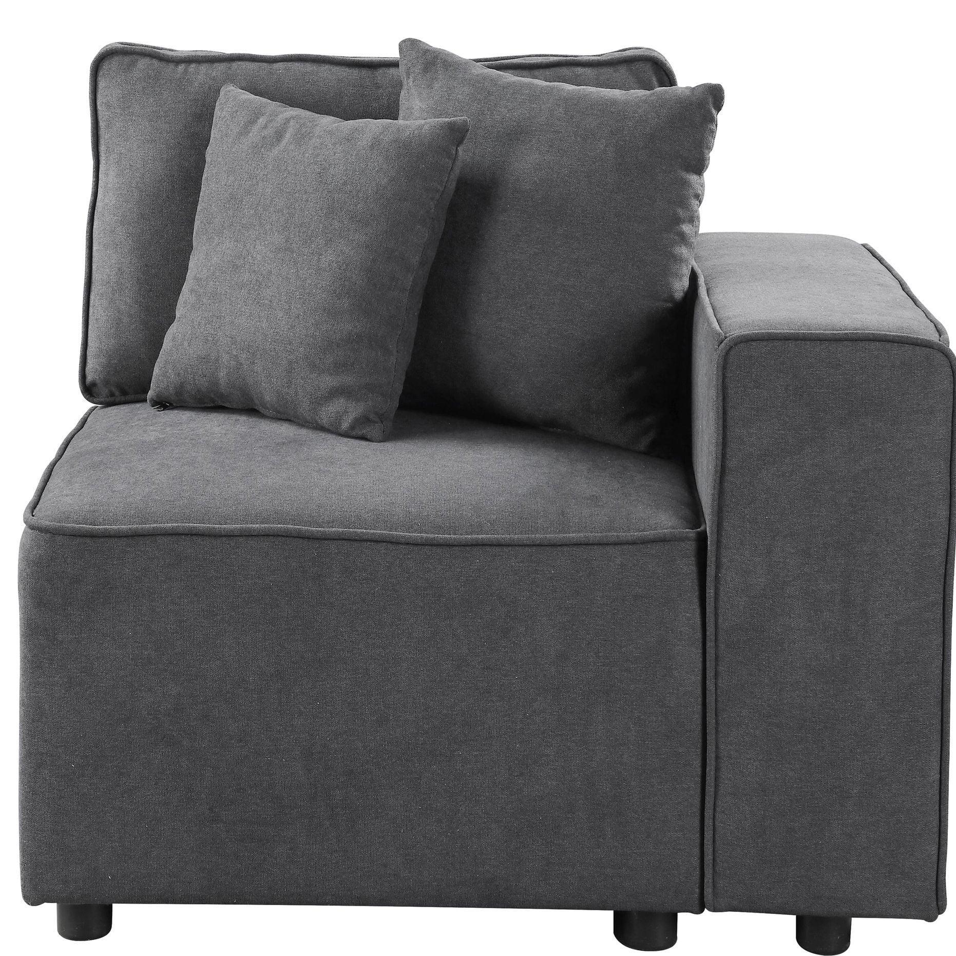 Grey Wood - Based Armchair with Adjustable Back - Any Home Place ...