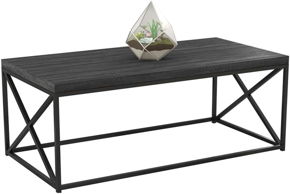 Grey Wood Living Room ffee ktail Tea Center Table-48 L Modern Low Table ...