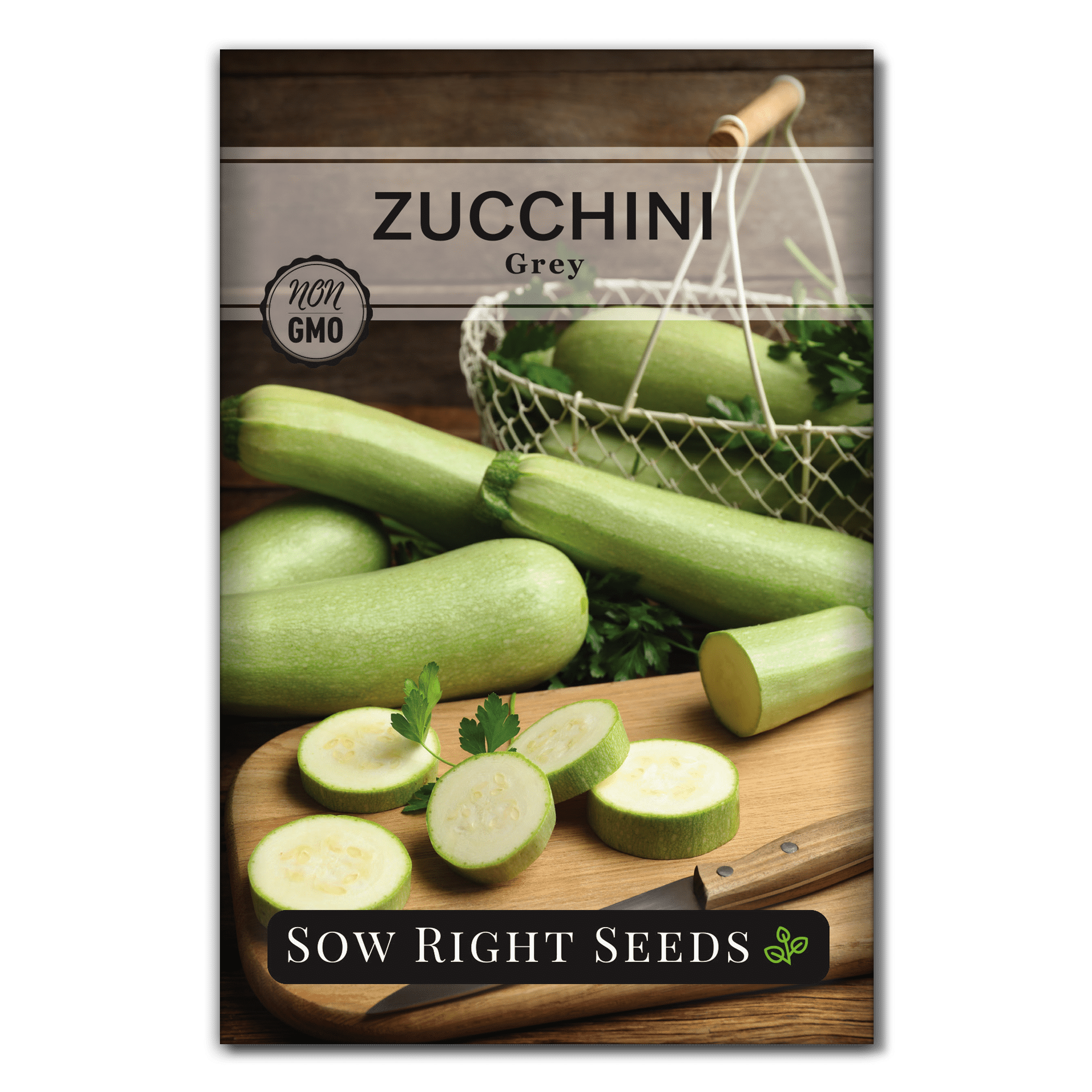 Sow Right Seeds Grey Zucchini Plant Seeds, Non-GMO - Walmart.com