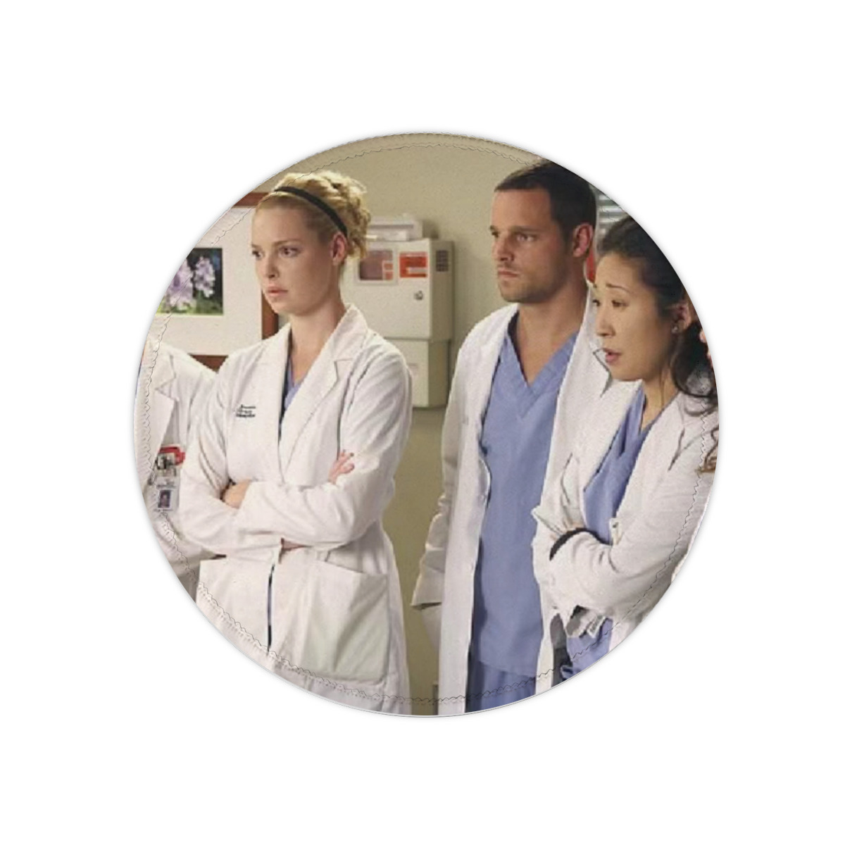 Grey's Anatomy Mouse pad dirty anti-slip wrist pad Round computer desk ...