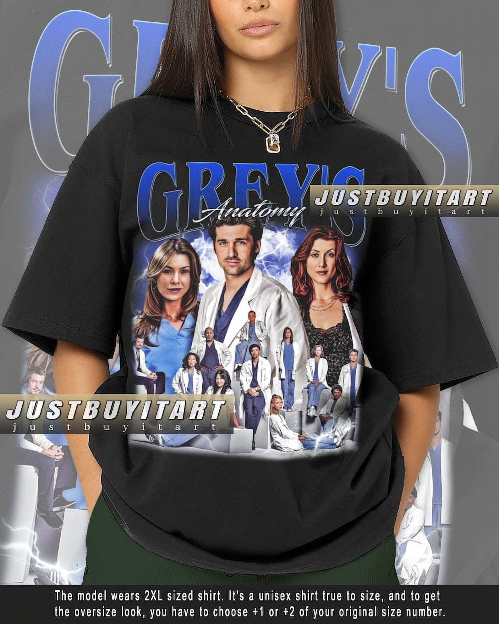 Grey's Anatomy Shirt Vintage T-shirt 90s Grey's Anatomy Fans Shirt ... Grey's Anatomy Shirt Vintage T-shirt 90s Grey's Anatomy Fans Shirt ...