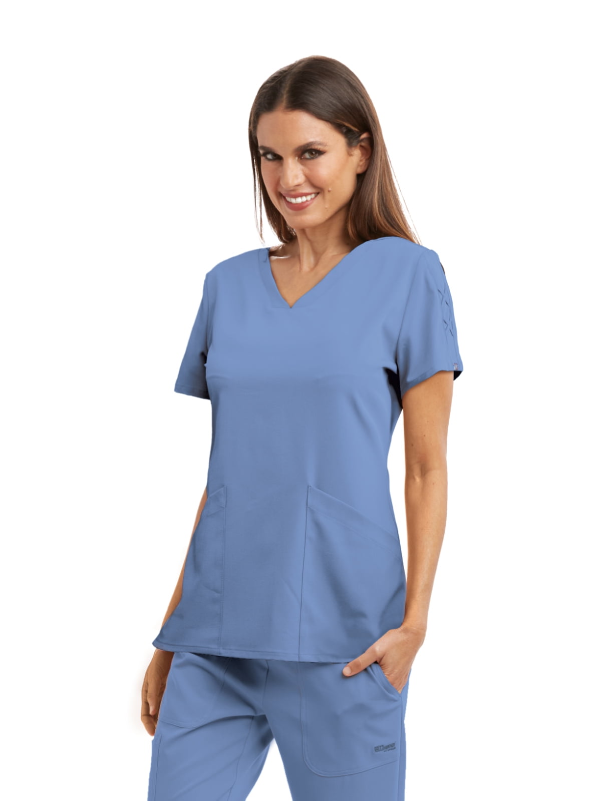 Grey's Anatomy Signature Women's GNT019 Astra Scrub Top-Ciel-Small ...