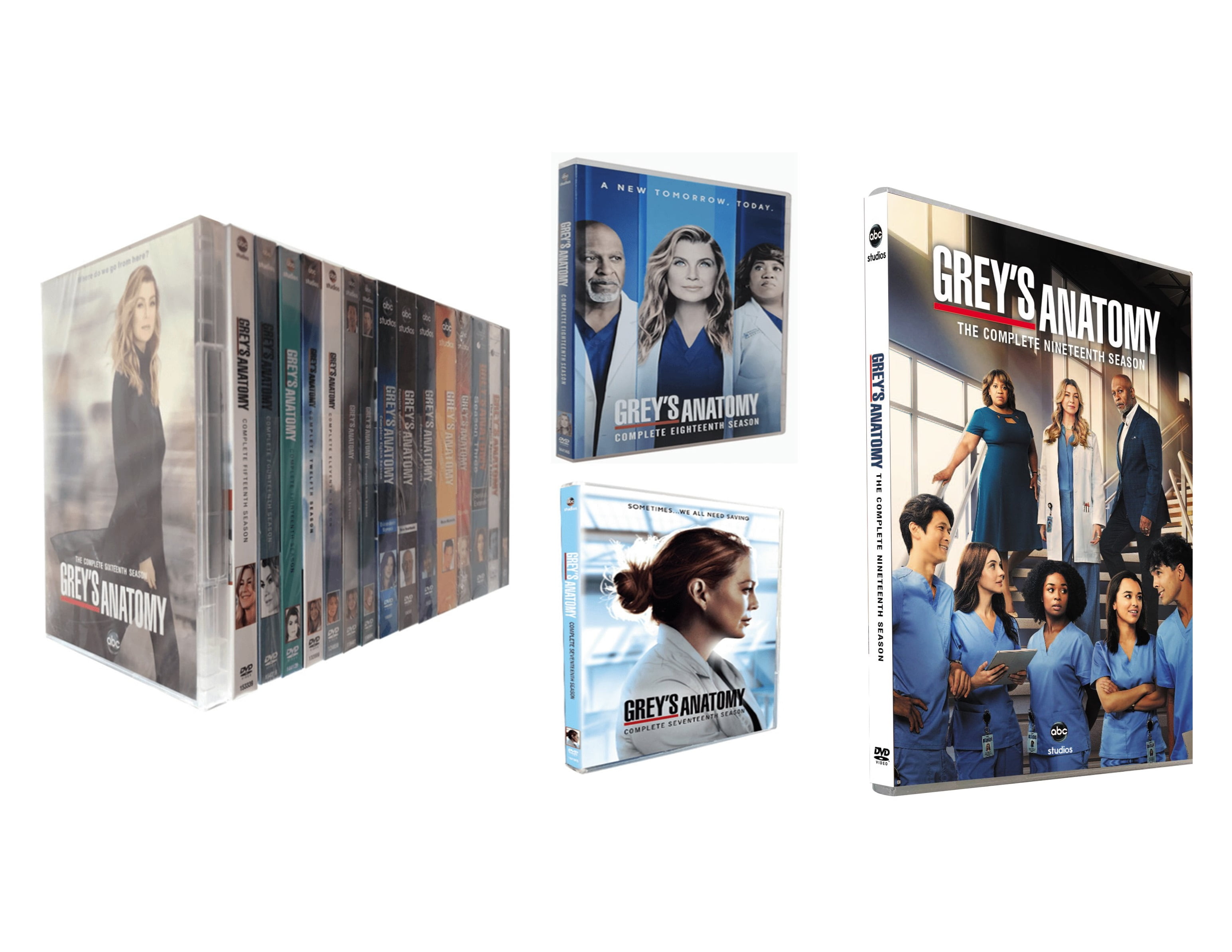 Grey's Anatomy: The Complete Seasons 1-19 DVD Set - Walmart.com