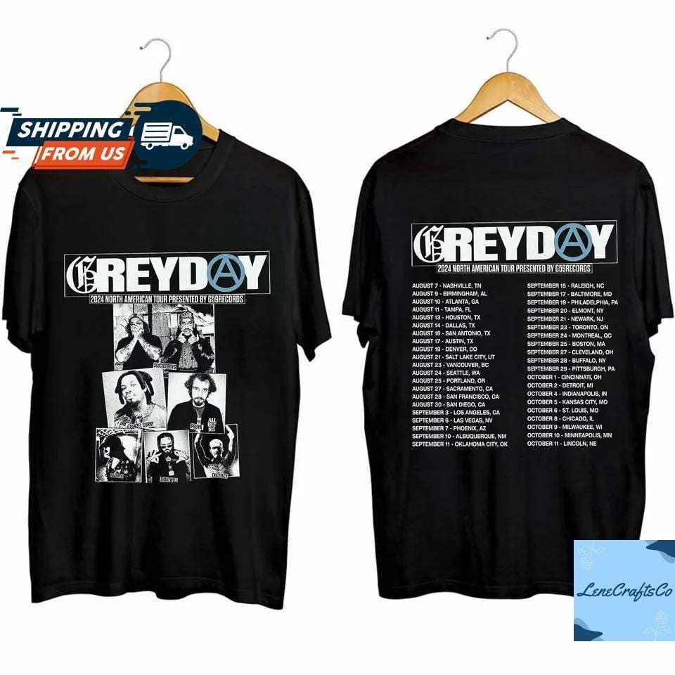 Greyday 2024 SuicideBoys Tshirt, G59 Shirt, Music Tour 2024 Gift ...