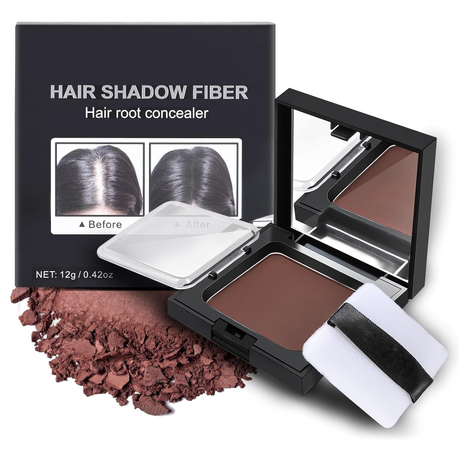 Greyghost Volumizing Hair Powder for Men - Root Touch Up Color for ...