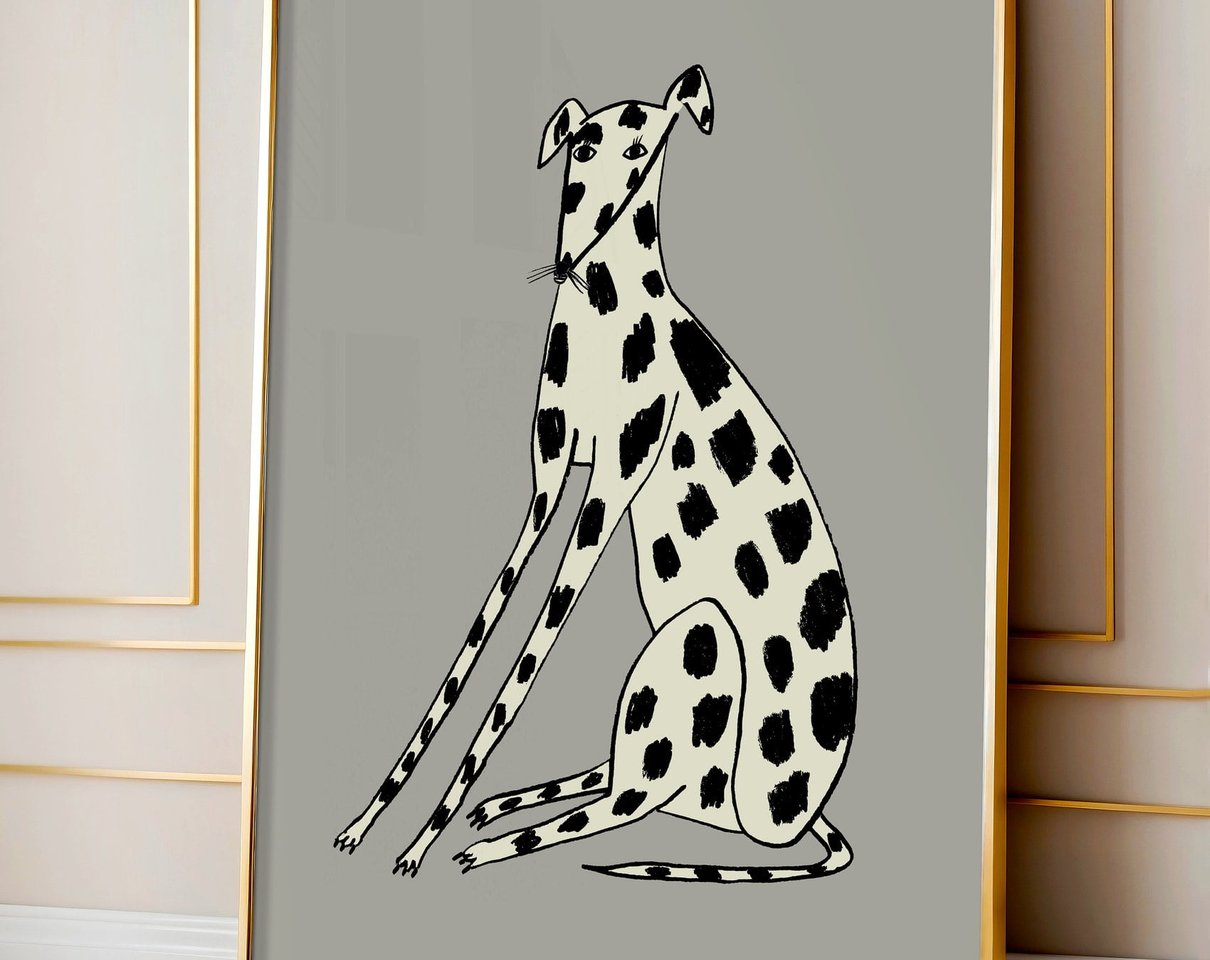 Greyhound Art Print, Home Decor, Dog Wall Decor, Modern Artwork For ...