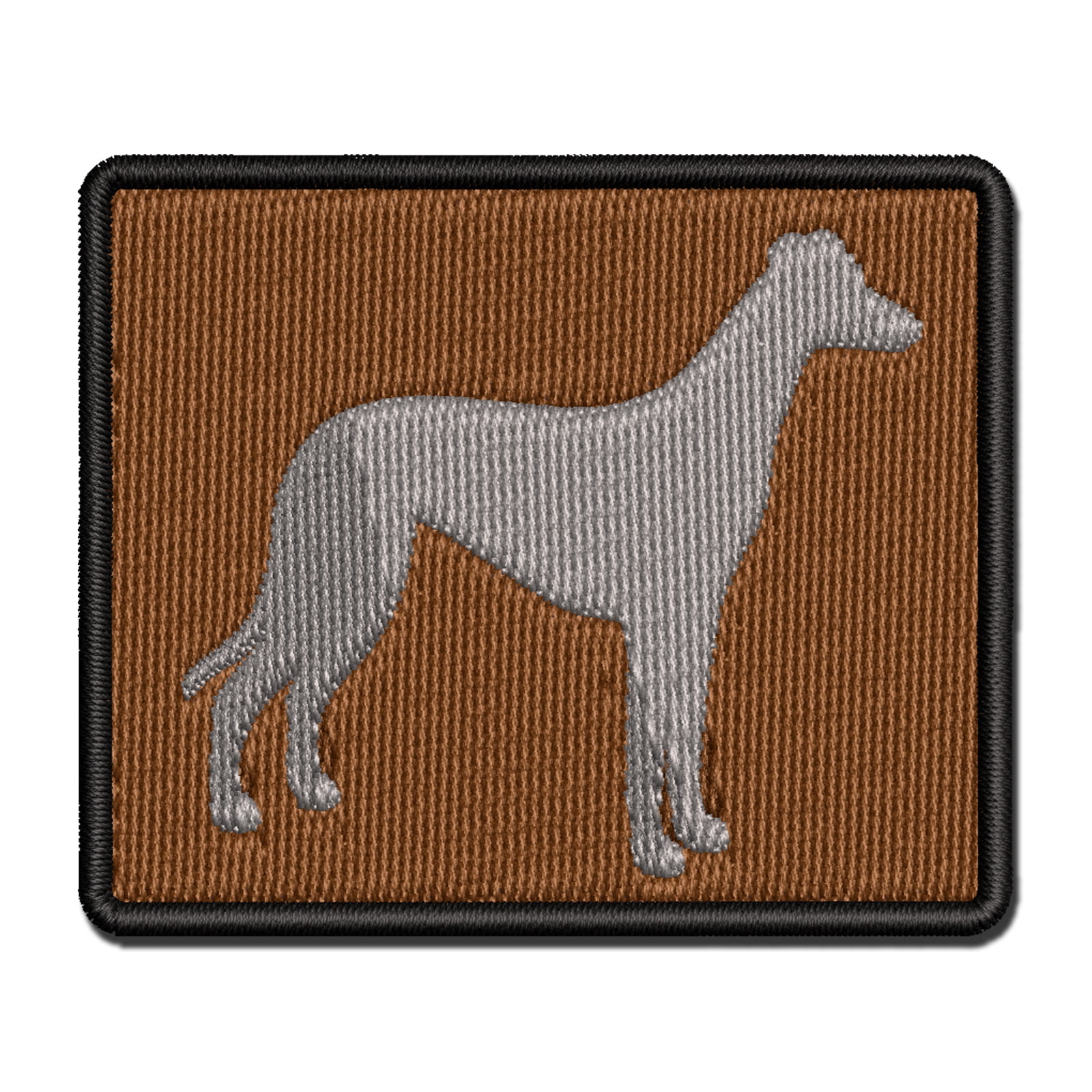 Greyhound Dog Solid Applique Multi-Color Embroidered Iron-On Patch - 2. ...