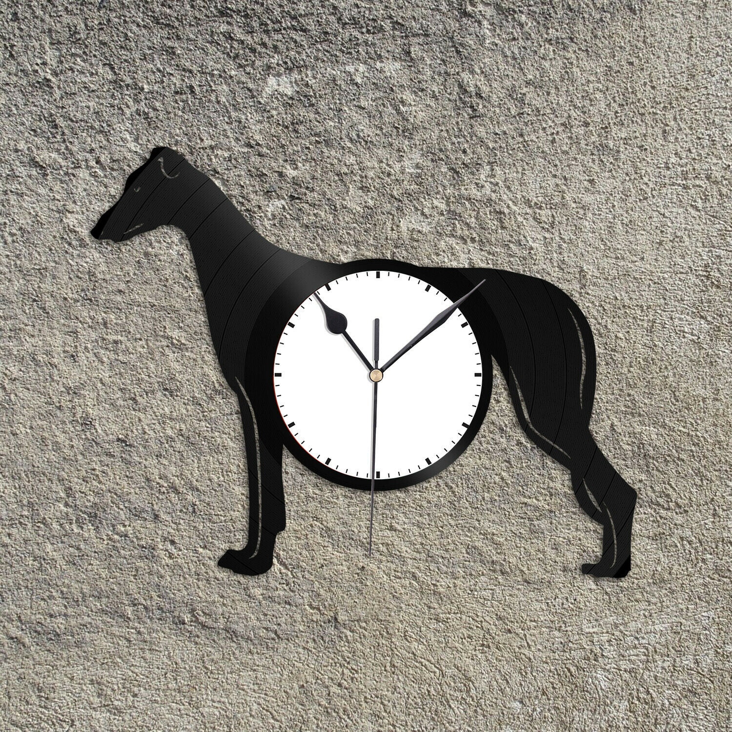 Greyhound Dog Vinyl Wall Clock Gift for Dog Lover Home Kids Room ...
