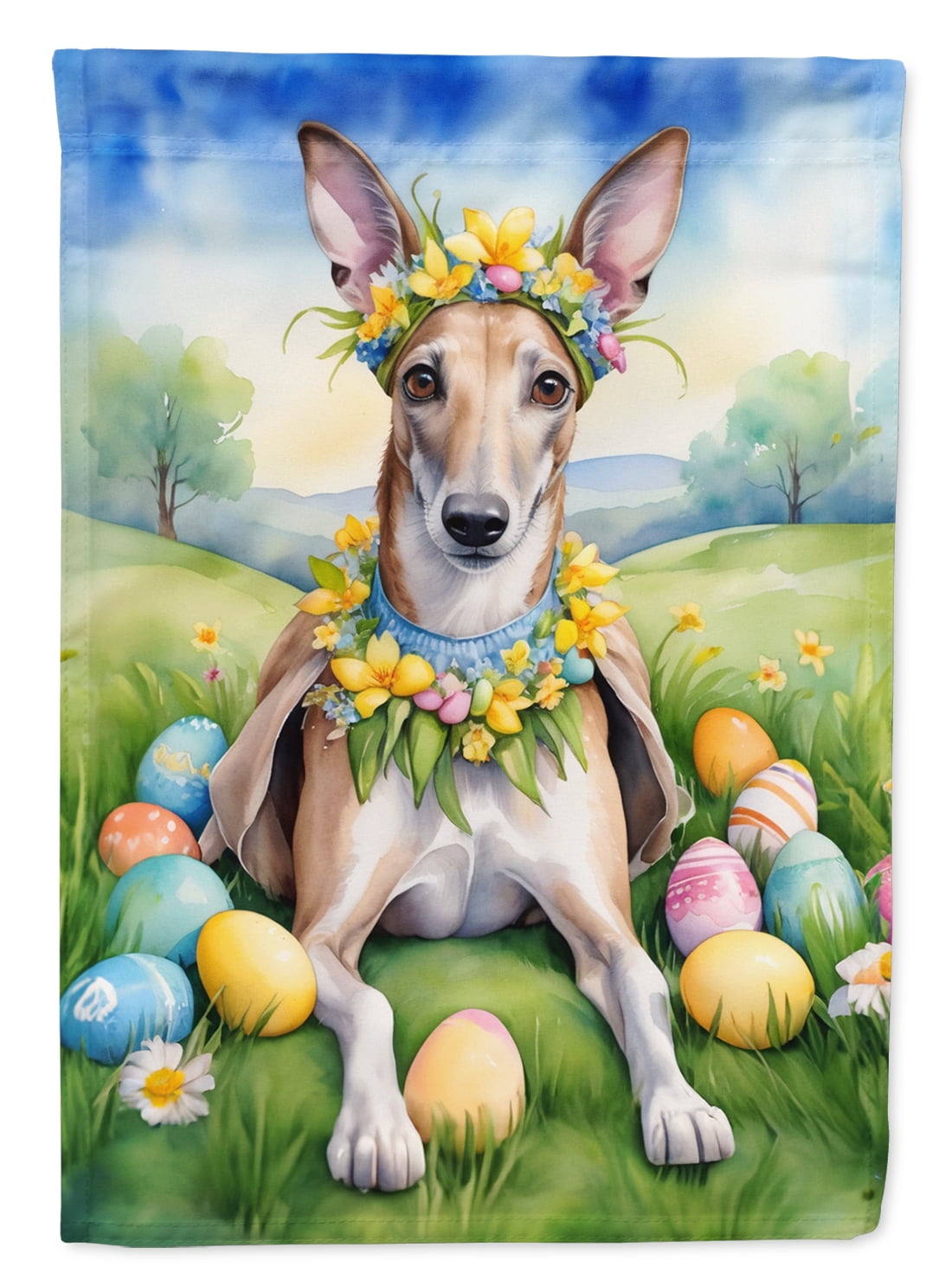 Greyhound Easter Egg Hunt Garden Flag 11.25 in x 15.5 in - Walmart ...