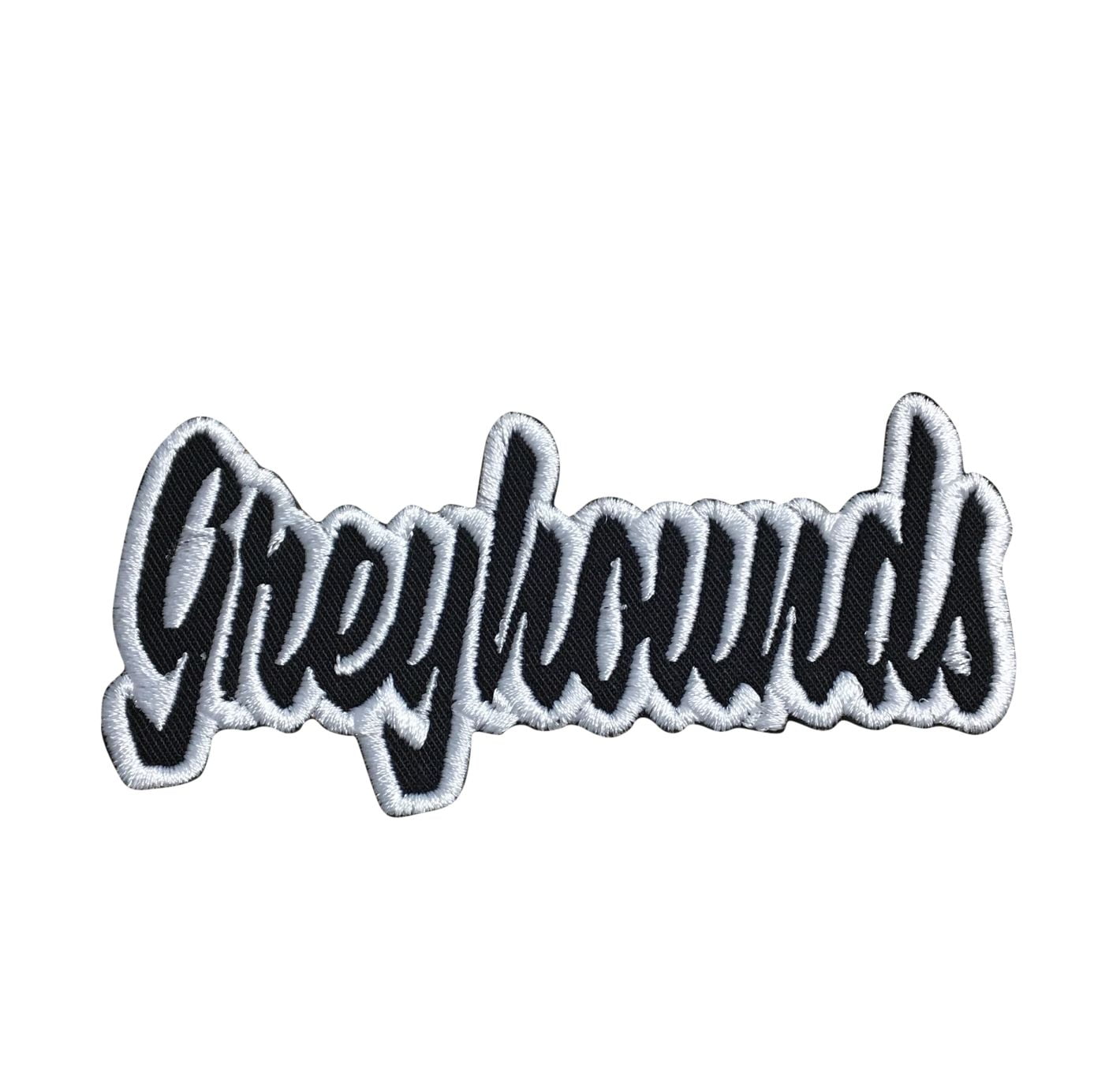 Greyhounds - Black/White - Team Mascot - Words/Names - Iron on Applique ...