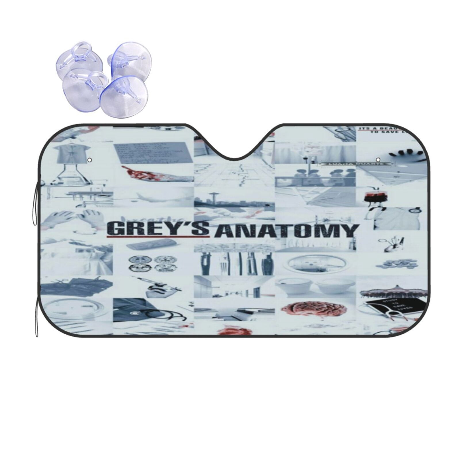 Greys Anatomy Car Sun Shade Windshield Cartoon Sun Shade for Car Truck ...