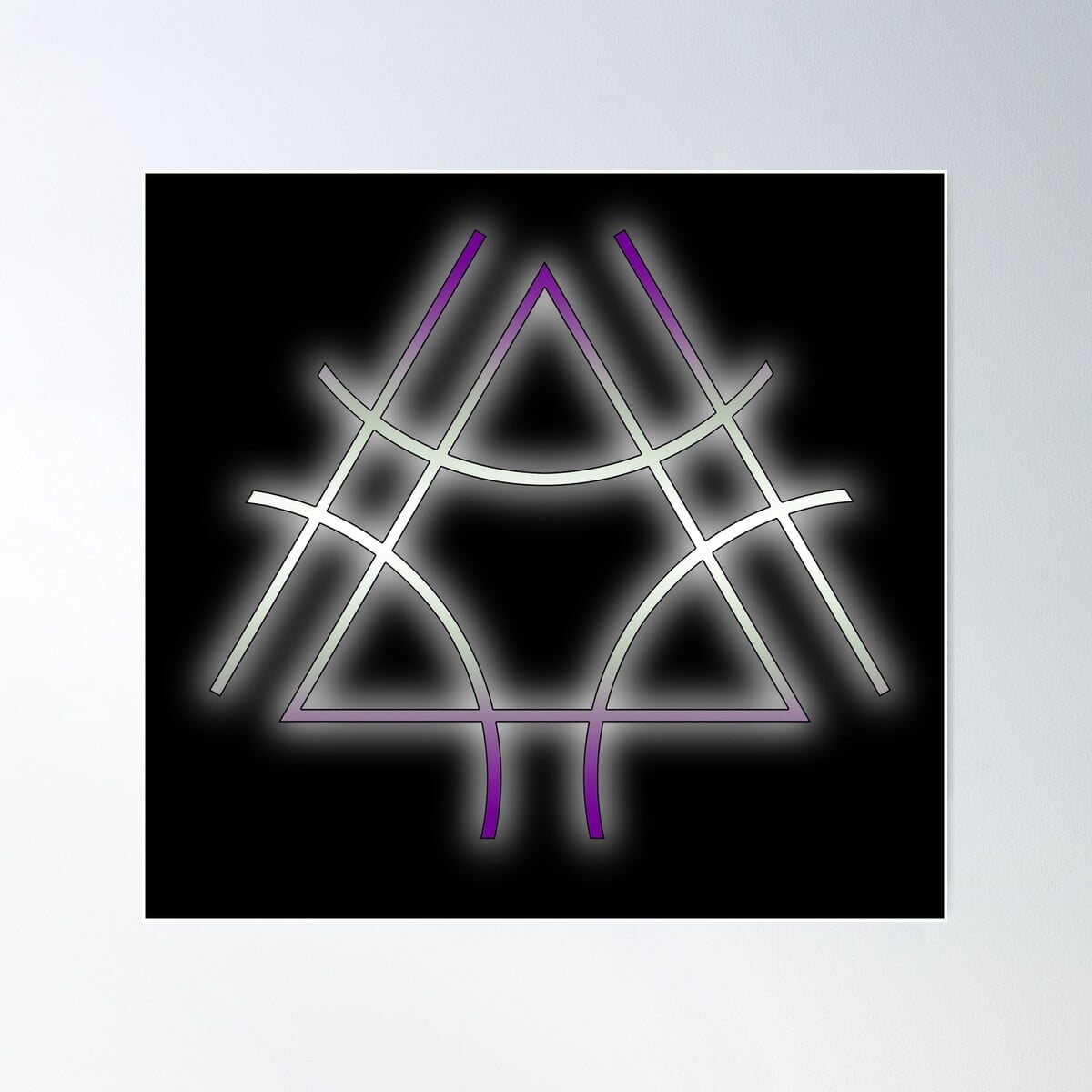 Greysexual "Brave" Pride Sigil Poster Wall Art, Modern Wall Decor For ...