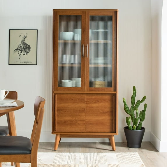 Better Homes & Gardens Greyson China Cabinet, Acorn Finish - Walmart.com