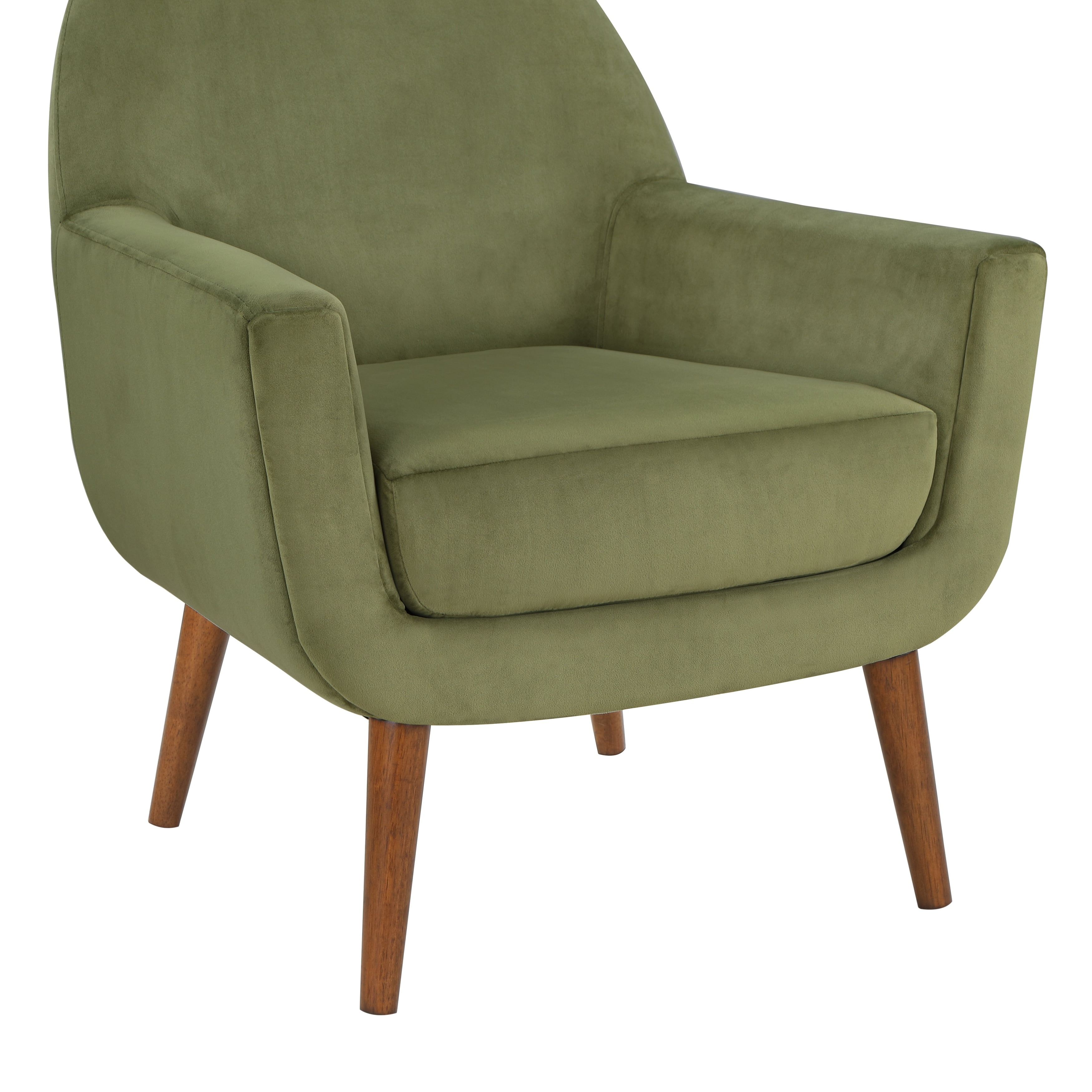Greyson Living Adrian Mid-Century Velvet Arm Chair by Green - Walmart.com