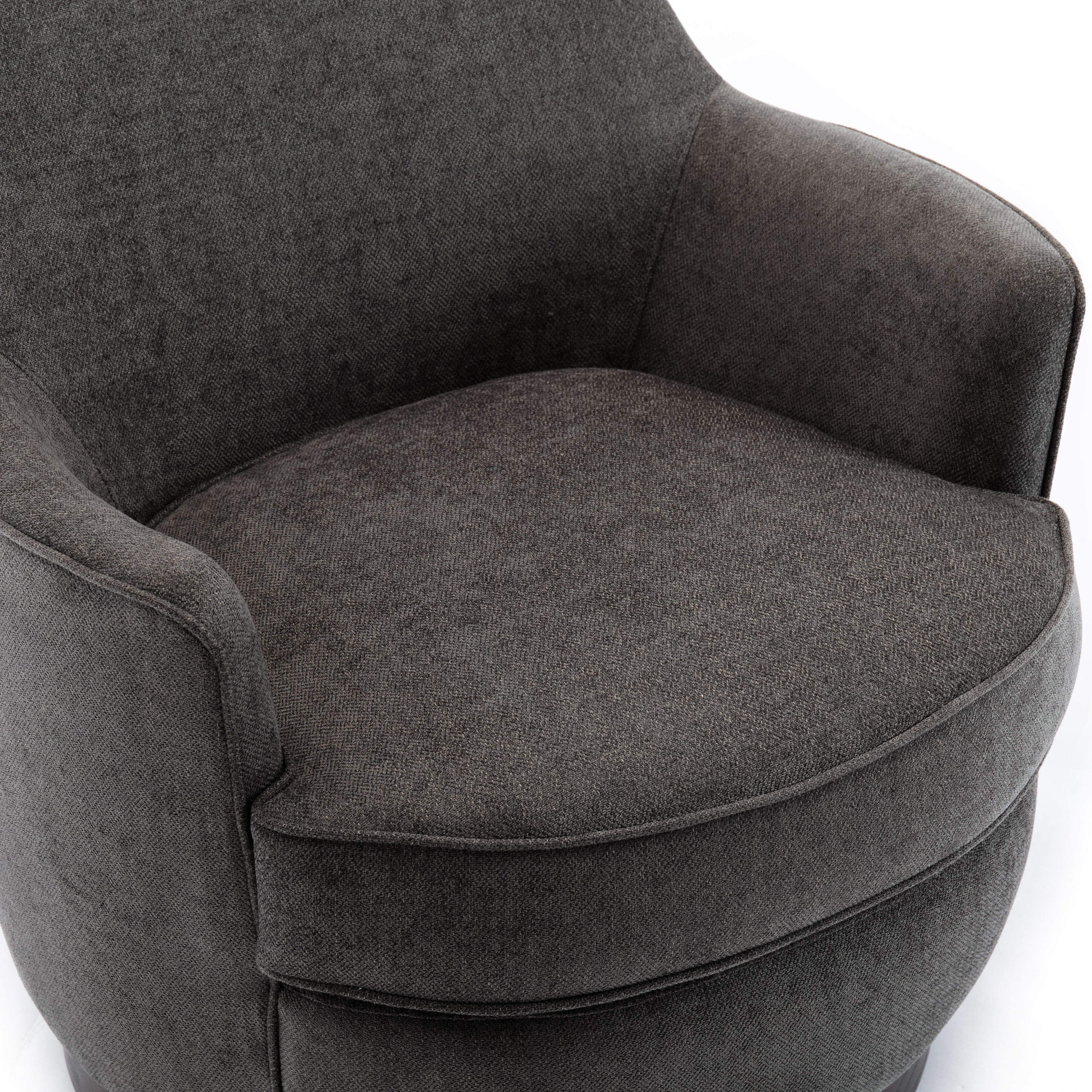 Greyson Living Rosedale Wood-based Swiveling Accent Chair by Charcoal ...