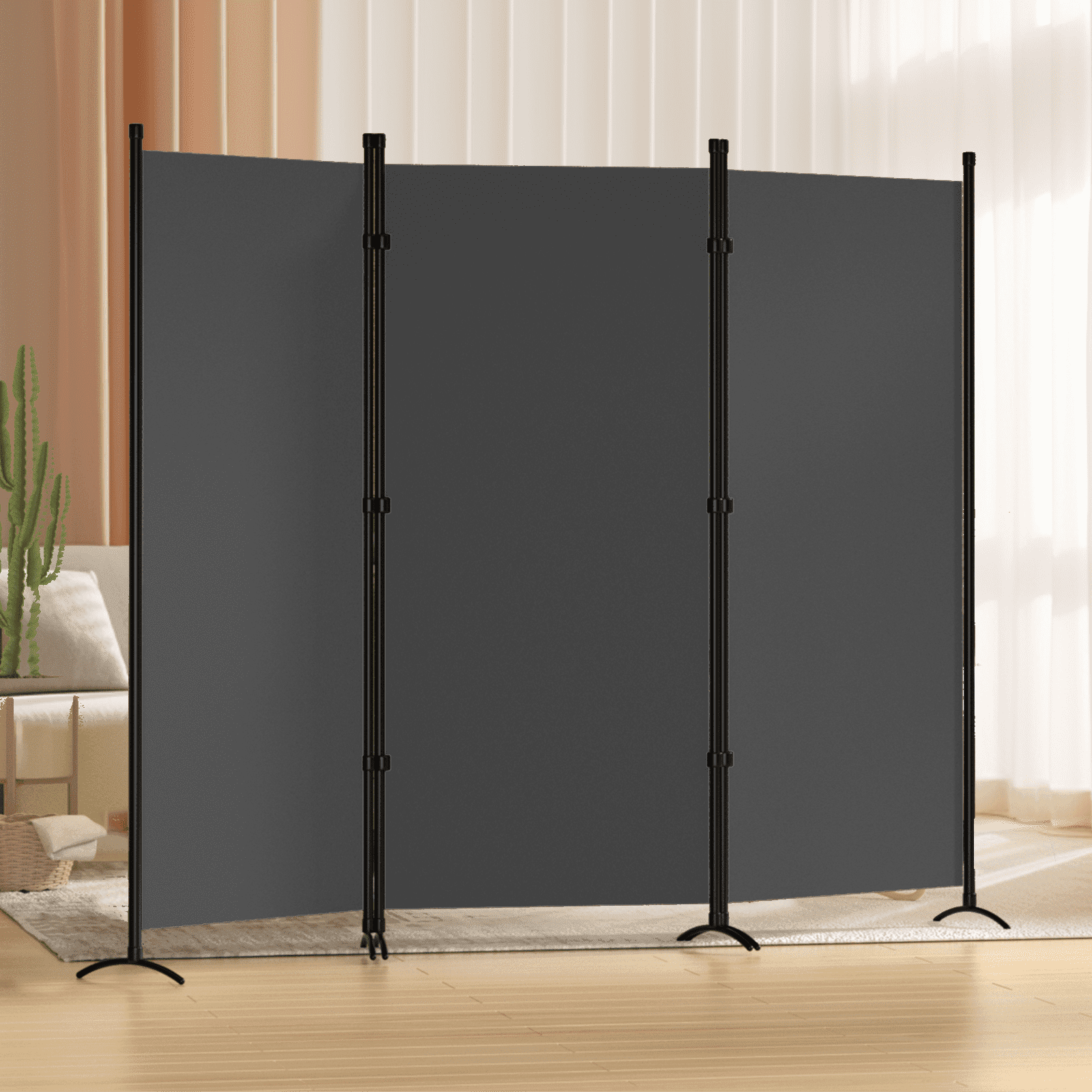 Grezone Large Folding Panel Portable Stand Room dividers Privacy Screen ...