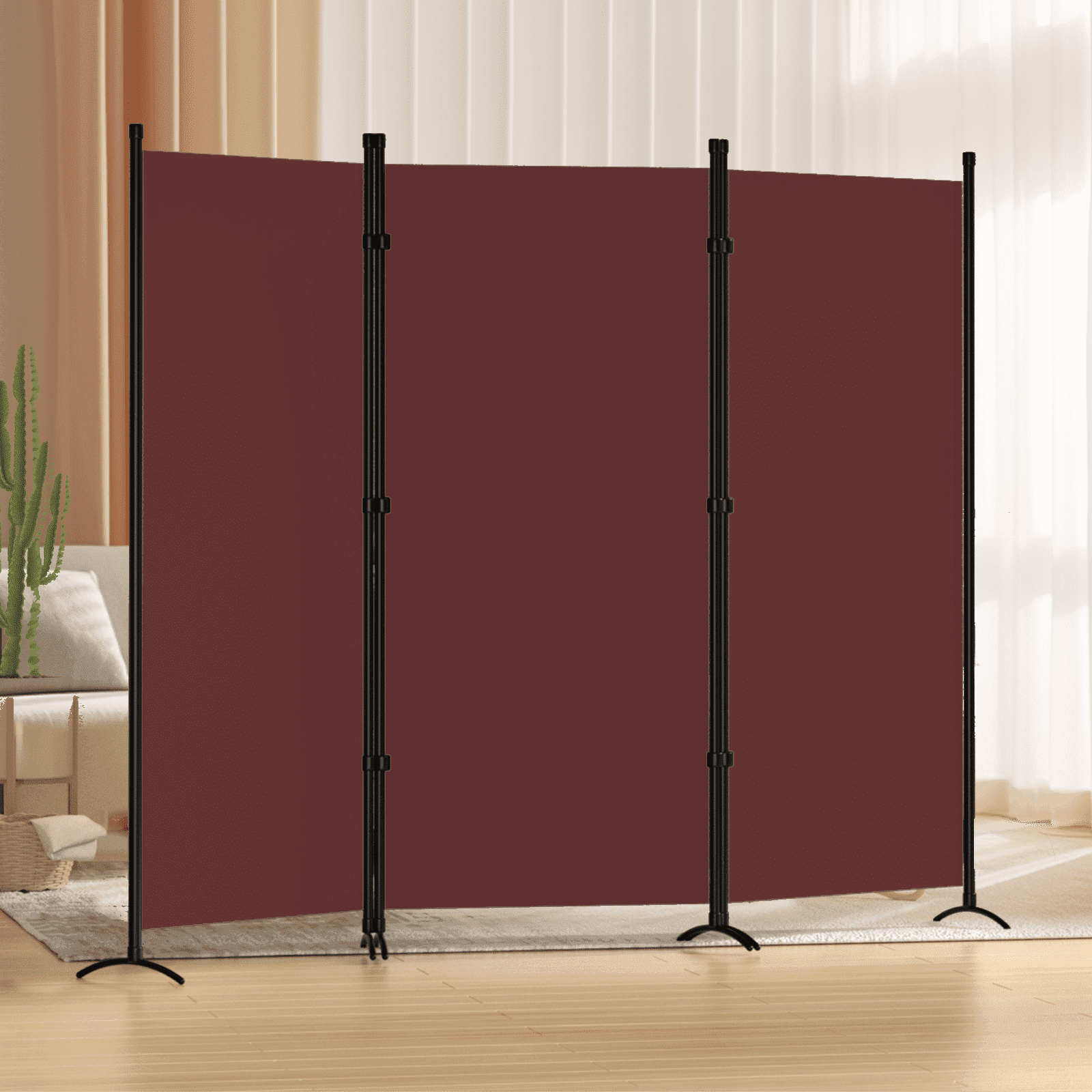 Grezone Large Folding Panel Portable Stand Room dividers Privacy Screen ...