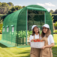 Quictent 20x10x6.6 FT Walk-in Greenhouse, Heavy Duty w/ Reinforced PE Cover, Green - Walmart.com