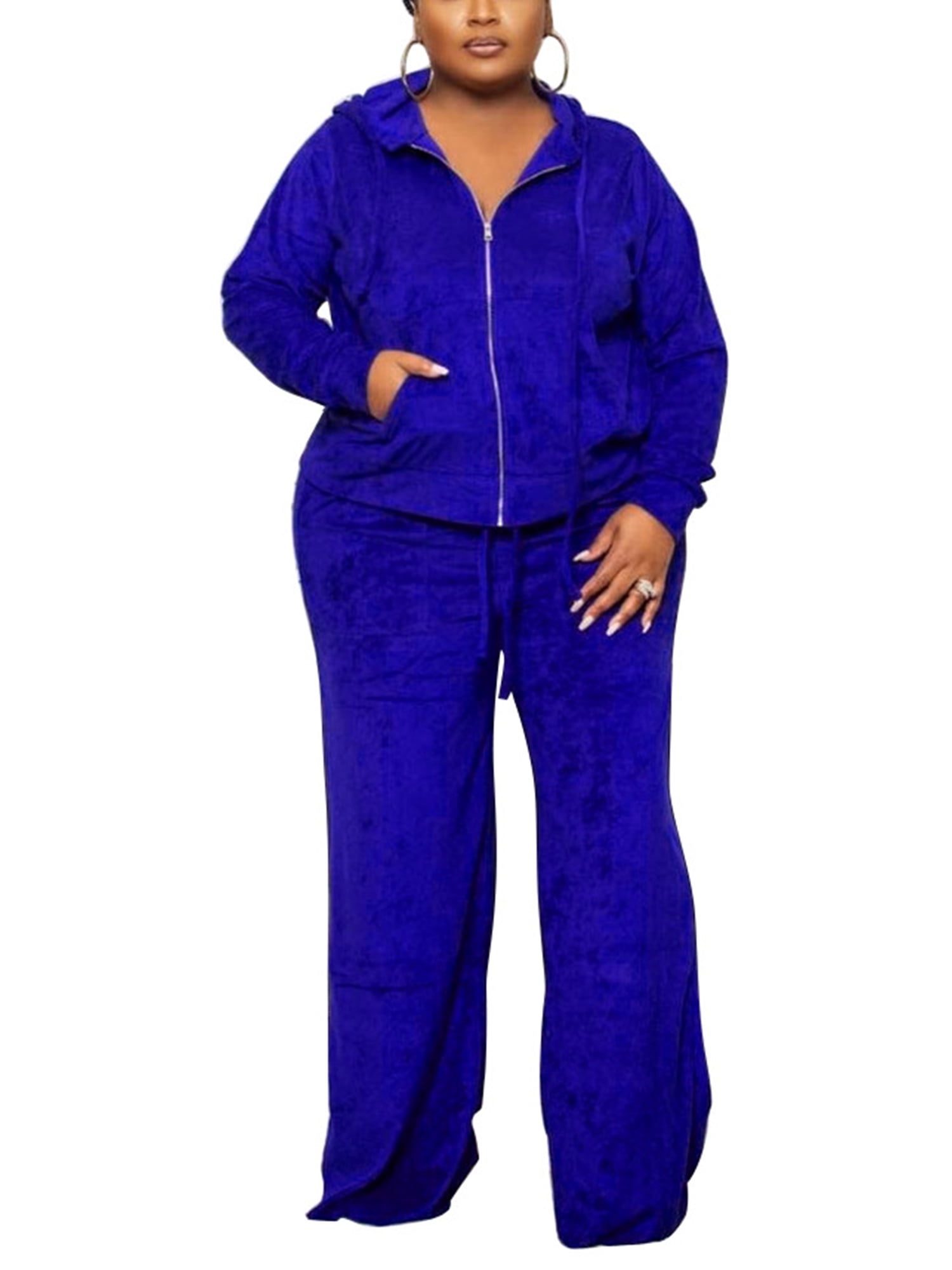 Grianlook Jogging Suit For Women, Plus Size Tracksuit Set, Long Sleeve ...