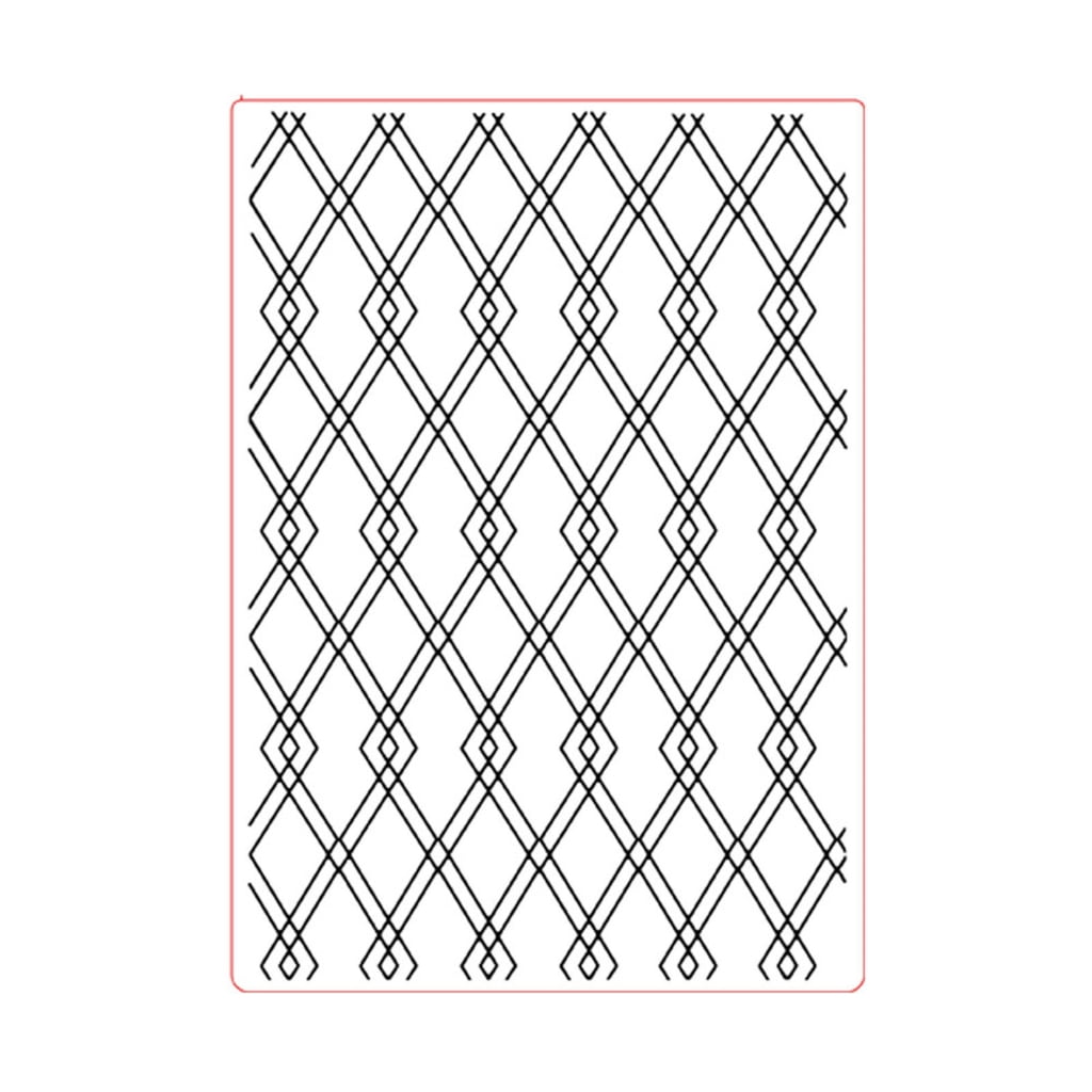 Grid Background Embossing Folder Easy to Use DIY Plastic Embossing Tool ...