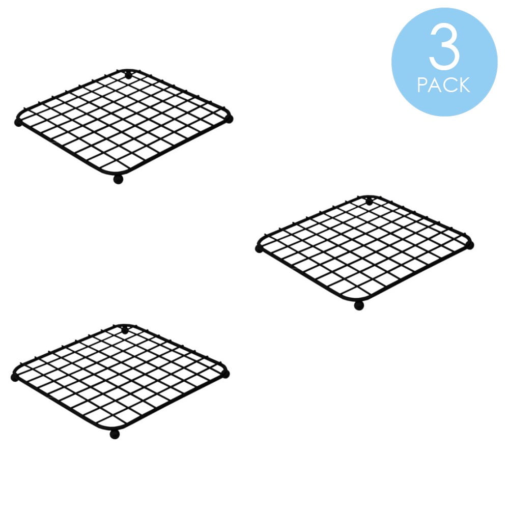 Grid Collection Non-Skid Square Trivet, Black - Walmart.com