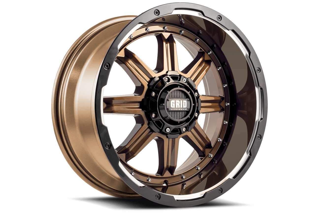 Grid Custom Wheel for 18x9 Inch Gloss Black with Milled Accents ...