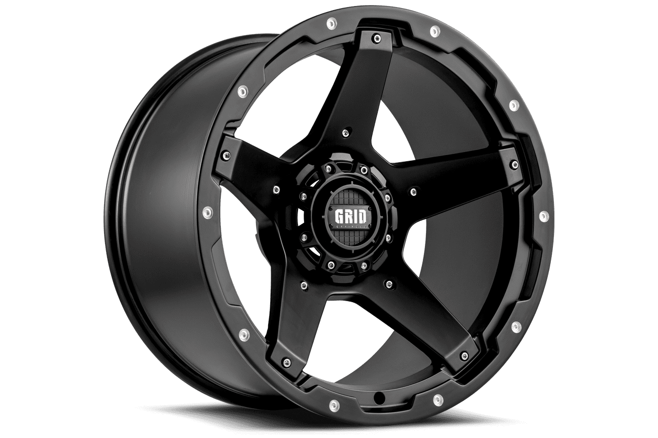Grid Custom Wheel for 18x9 Inch Matte Black 41896B1578 - Walmart.com