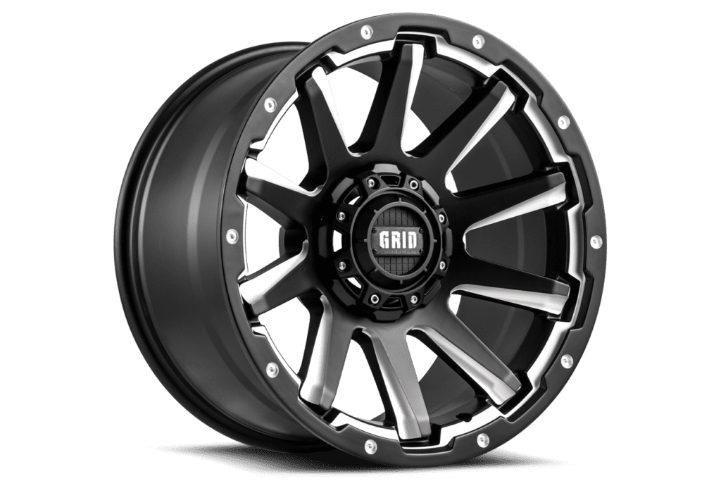 Grid Custom Wheel for 18x9 Inch Matte Black 518955D11 - Walmart.com