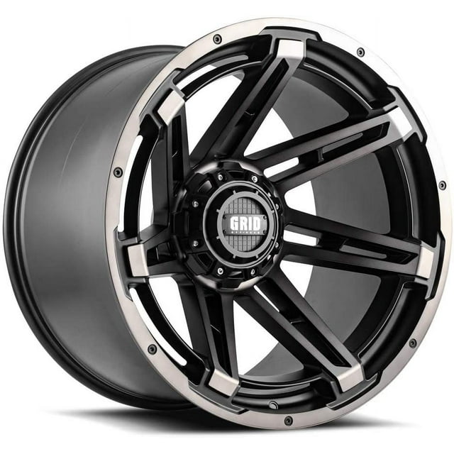 Grid Custom Wheel for 20x10 Inch Matte Black with Double Dark Tint ...